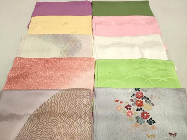 平和屋着物★和装小物　帯揚げ10枚セット　正絹　逸品　DAAX2382xg