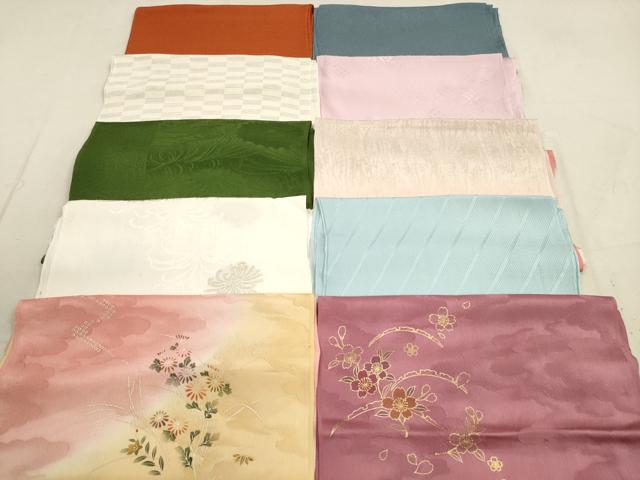 平和屋着物★和装小物　帯揚げ10枚セット　正絹　逸品　DAAX2386xg