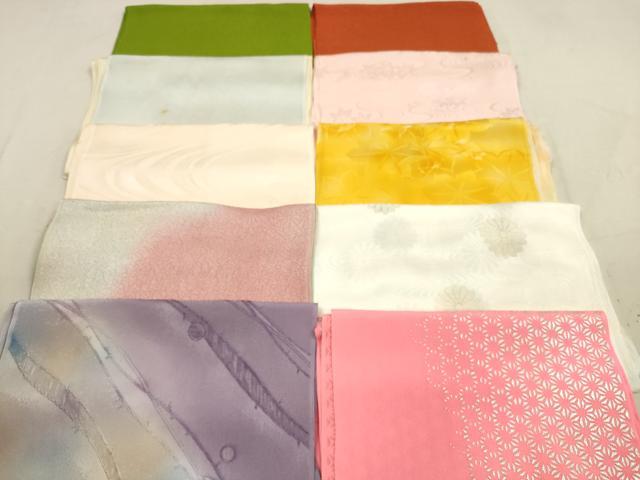 平和屋着物★和装小物　帯揚げ10枚セット　正絹　逸品　DAAX2387xg