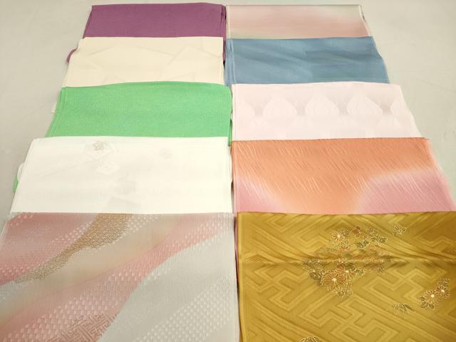 平和屋着物★和装小物　帯揚げ10枚セット　正絹　逸品　DAAX2398xg