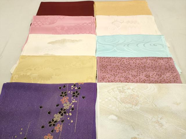 平和屋着物★和装小物　帯揚げ10枚セット　正絹　逸品　DAAX2399xg