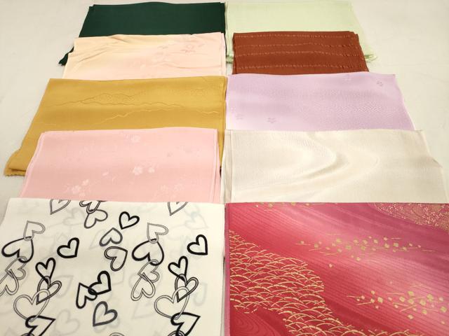 平和屋着物★和装小物　帯揚げ10枚セット　正絹　逸品　DAAX2400xg