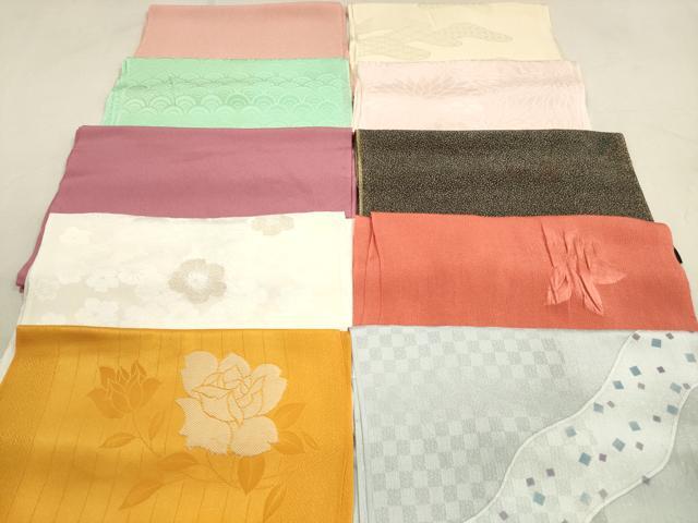 平和屋着物★和装小物　帯揚げ10枚セット　正絹　逸品　DAAX2401xg