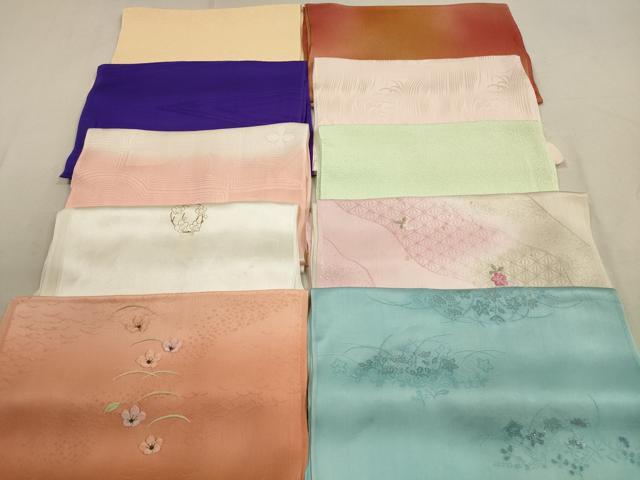 平和屋着物★和装小物　帯揚げ10枚セット　正絹　逸品　DAAX2457xg