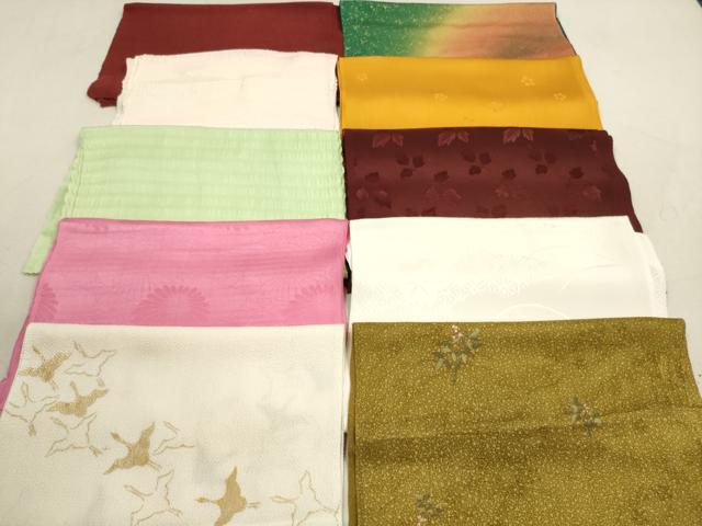 平和屋着物★和装小物　帯揚げ10枚セット　正絹　逸品　DAAX2458xg