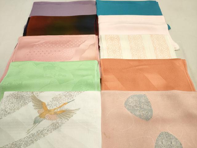 平和屋着物★和装小物　帯揚げ10枚セット　正絹　逸品　DAAX2461xg