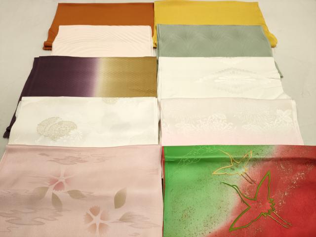 平和屋着物★和装小物　帯揚げ10枚セット　正絹　逸品　DAAX2462xg