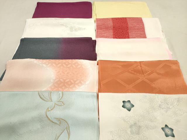 平和屋着物★和装小物　帯揚げ10枚セット　正絹　逸品　DAAX2464xg