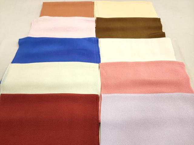 平和屋着物★和装小物　帯揚げ10枚セット　正絹　逸品　DAAX2470xg