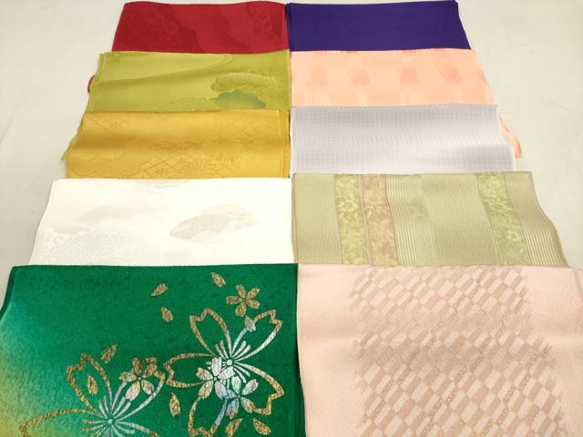 平和屋着物★和装小物　帯揚げ10枚セット　正絹　逸品　DAAX2472xg