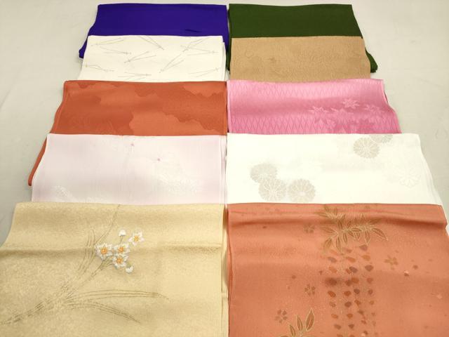 平和屋着物★和装小物　帯揚げ10枚セット　正絹　逸品　DAAX2474xg