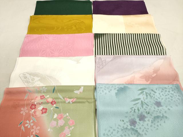 平和屋着物★和装小物　帯揚げ10枚セット　正絹　逸品　DAAX2476xg