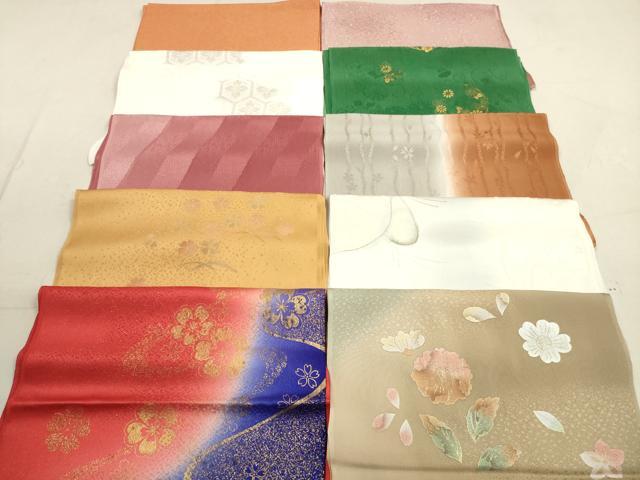 平和屋着物★和装小物　帯揚げ10枚セット　正絹　逸品　DAAX2478xg