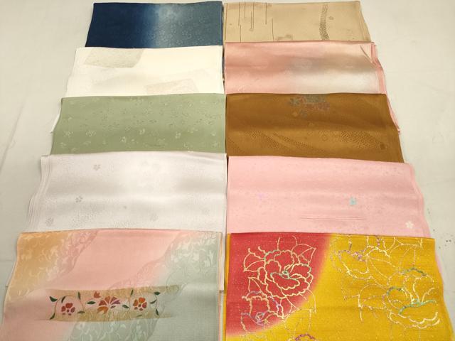 平和屋着物★和装小物　帯揚げ10枚セット　正絹　逸品　DAAX2479xg