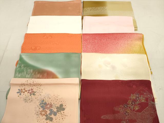 平和屋着物★和装小物　帯揚げ10枚セット　正絹　逸品　DAAX2480xg