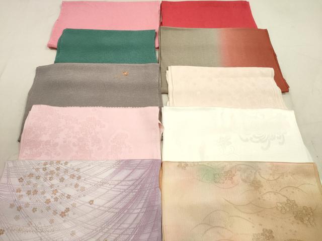 平和屋着物★和装小物　帯揚げ10枚セット　正絹　逸品　DAAX2487xg