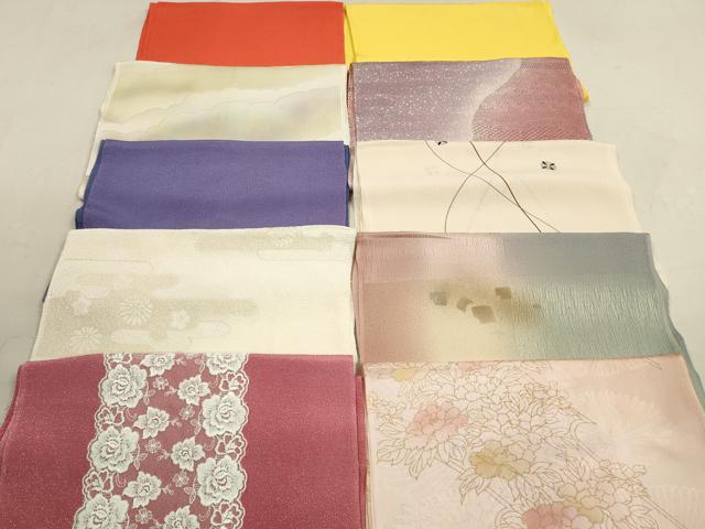 平和屋着物★和装小物　帯揚げ10枚セット　正絹　逸品　DAAX2492xg