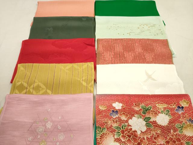 平和屋着物★和装小物　帯揚げ10枚セット　正絹　逸品　DAAX2493xg