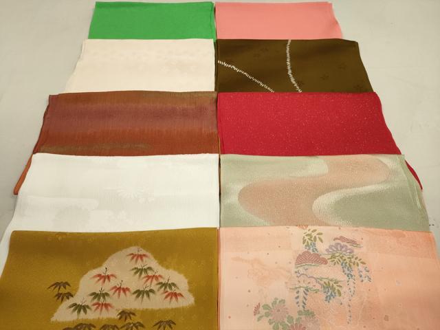 平和屋着物★和装小物　帯揚げ10枚セット　正絹　逸品　DAAX2499xg