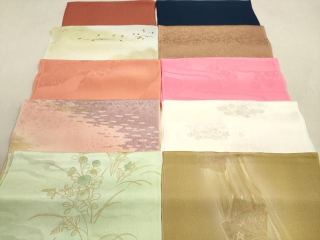 平和屋着物★和装小物　帯揚げ10枚セット　正絹　逸品　DAAX2506xg