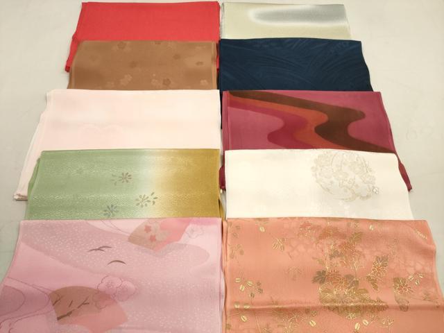 平和屋着物★和装小物　帯揚げ10枚セット　正絹　逸品　DAAX2509xg