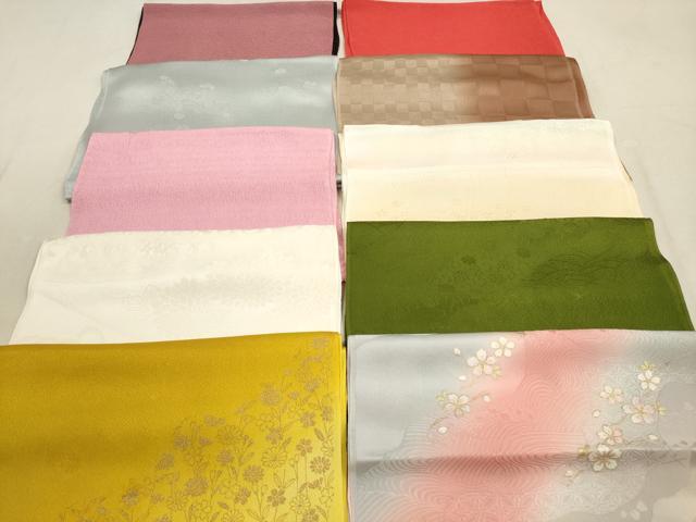 平和屋着物★和装小物　帯揚げ10枚セット　正絹　逸品　DAAX2511xg