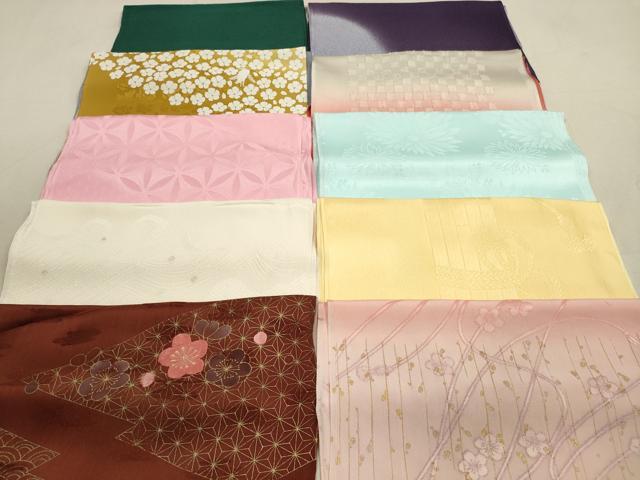 平和屋着物★和装小物　帯揚げ10枚セット　正絹　逸品　DAAX2513xg
