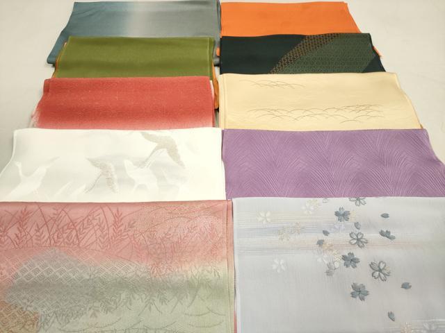 平和屋着物★和装小物　帯揚げ10枚セット　正絹　逸品　DAAX2515xg