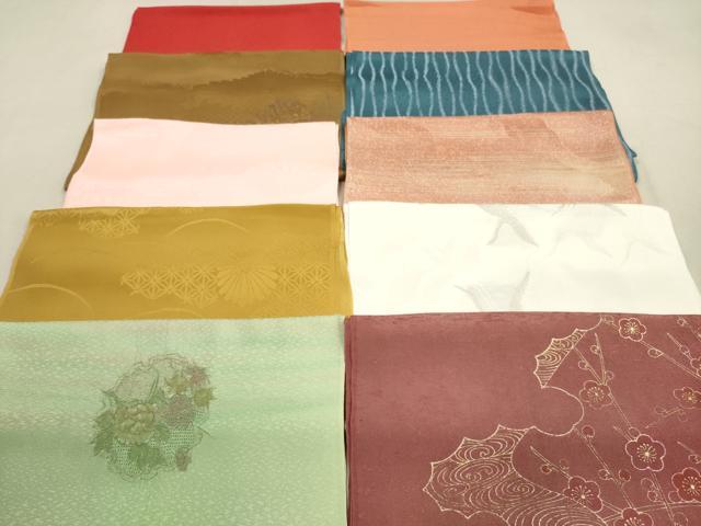 平和屋着物★和装小物　帯揚げ10枚セット　正絹　逸品　DAAX2516xg