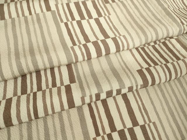 平和屋着物▽上質な小紋　単衣　変わり市松　正絹　逸品　DAAX3072az