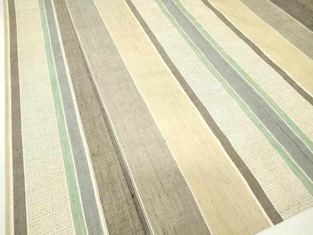 平和屋着物▽結城紬 単衣 奥順 はたおり娘 間道 100