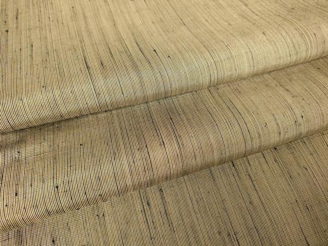 平和屋着物▽男性　紬　単衣　朽葉色　正絹　逸品　DAAX3099az