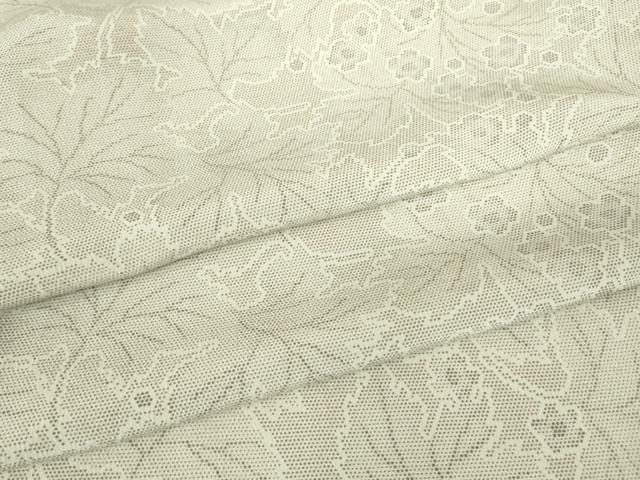 平和屋着物▽小紋　単衣　草花文　洗える着物　DAAX3132az