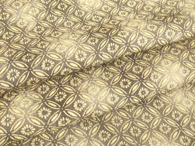 平和屋着物●上質な小紋　七宝花文　三越扱い　正絹　逸品　DAAX3773az