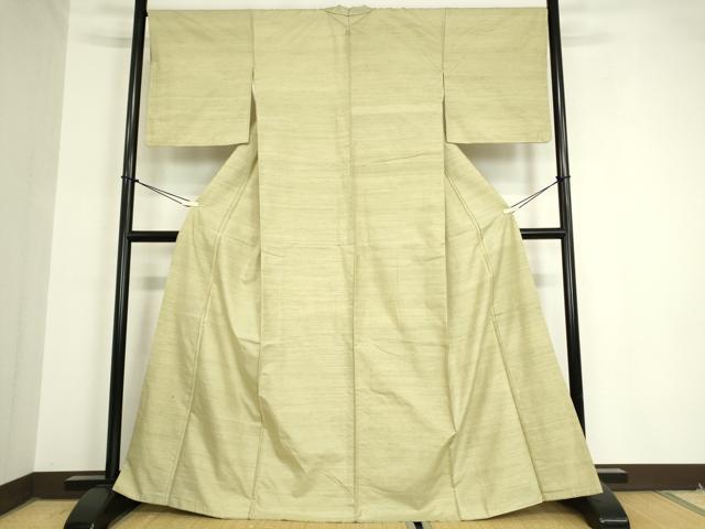 平和屋着物●紅花紬　米沢　霞文　正絹　逸品　DAAX3786az