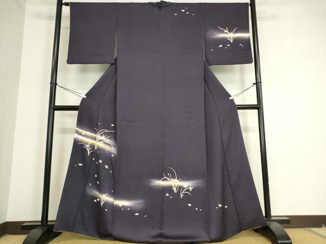 平和屋着物●訪問着　駒刺繍　霞花文　暈し染め　金彩　正絹　逸品　DAAX3806az