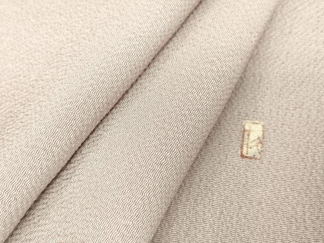 平和屋着物●加賀友禅の巨匠　初代　由水十久監修　色無地　鴇鼠色　正絹　逸品　DAAX3811az