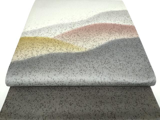 平和屋着物●太鼓柄袋帯　作家物　霞文　金通し地　正絹　逸品　DAAX4009ps