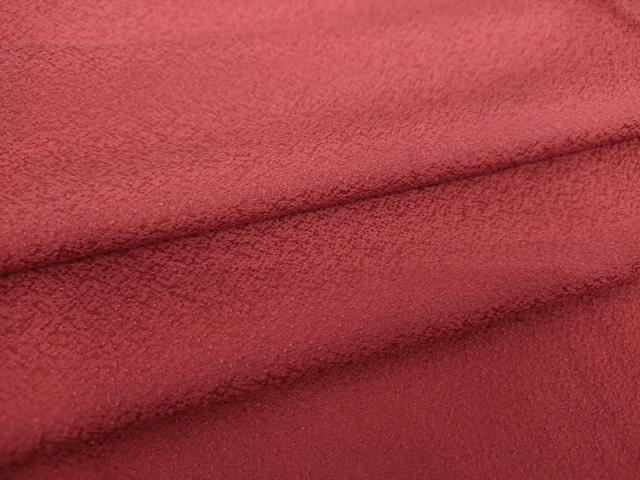 平和屋着物●上質な色無地　葡萄茶色　正絹　逸品　DAAX4083ps