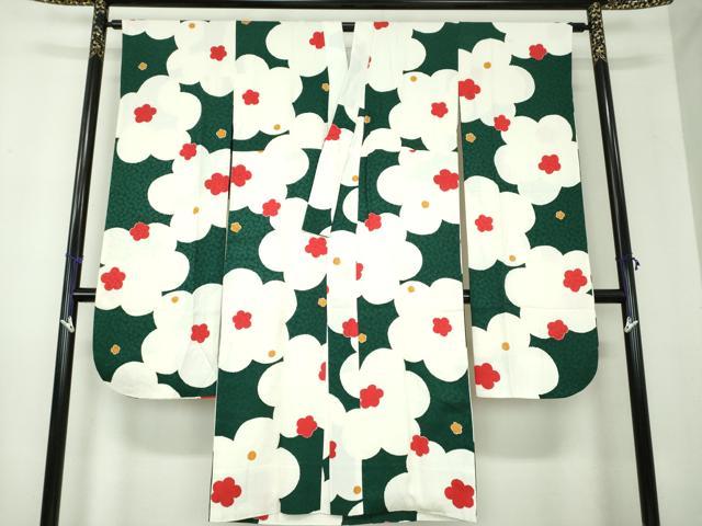 平和屋着物●振袖用長襦袢　袷　舞花文　正絹　逸品　DAAX4121ps