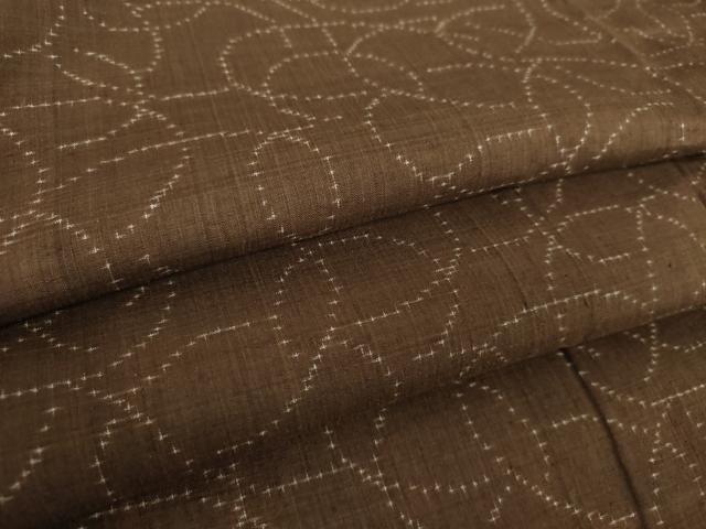 平和屋着物●上質な紬　抽象文様　正絹　逸品　DAAX4139ps