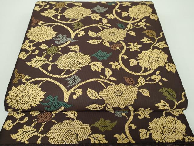 平和屋着物●全通柄袋帯　唐織　華の舞　正絹　逸品　DAAX4166ps