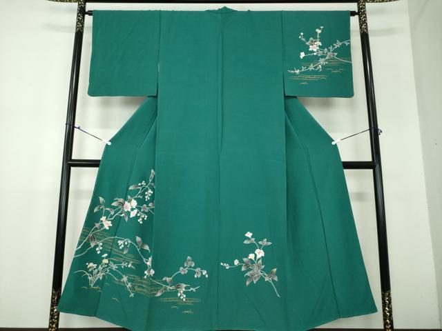 平和屋着物●訪問着　枝花文　金彩　正絹　逸品　DAAX4422ps