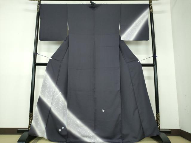 平和屋着物●訪問着　刺繍　破れ色紙花文　暈し染め　金糸　正絹　逸品　DAAX4461ps