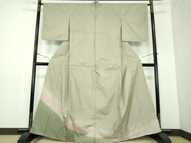 平和屋着物●本場染大島紬　色留訪問着　霞文　たたき染め　正絹　逸品　DAAX4514ps