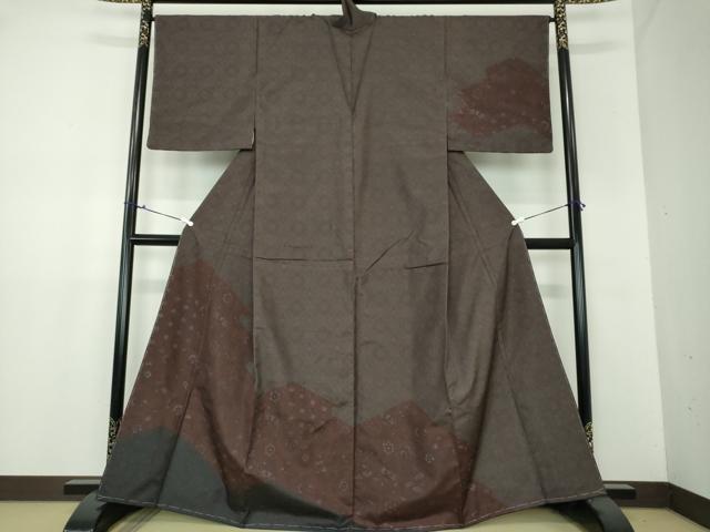 平和屋着物●本場染大島紬　訪問着　更紗花文　正絹　逸品　未使用　DAAX4524ps