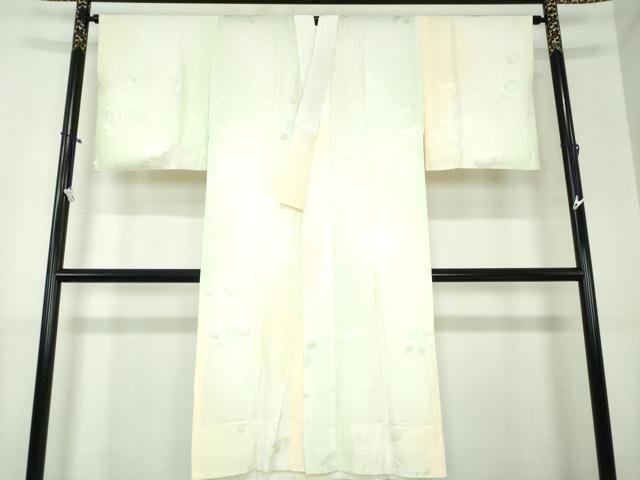 平和屋着物●上質な長襦袢　無双仕立て　舞花地紋　暈し染め　正絹　逸品　DAAX4656ps