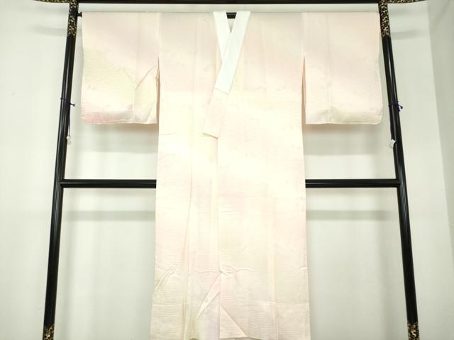 平和屋着物●上質な長襦袢　無双仕立て　舞蝶地紋　暈し染め　正絹　逸品　未使用　DAAX4658ps