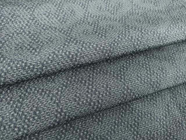 平和屋着物●本塩沢　110亀甲　葵　正絹　逸品　DAAX4681ps