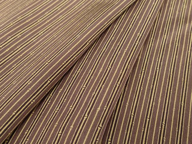 平和屋着物●上質な小紋　竹節　正絹　逸品　DAAX4689ps